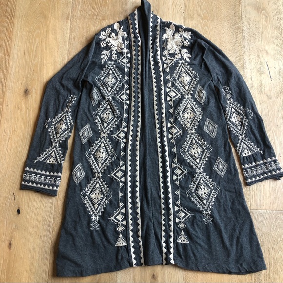 Johnny Was | Sweaters | Johnny Was Tulia Aztec Tribal Embroidered ...